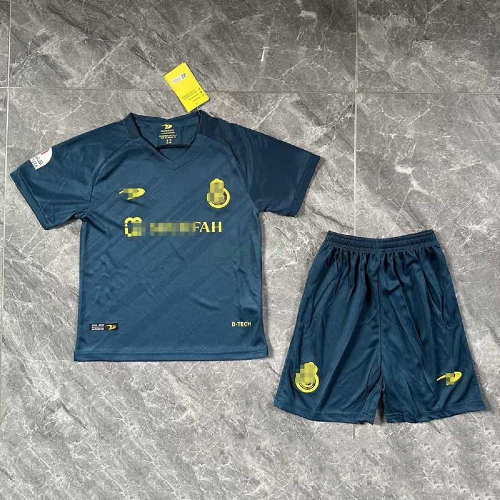 Camiseta Al Nassr Fc Segunda Equipación 2022 2023 Niño Kit Lars7