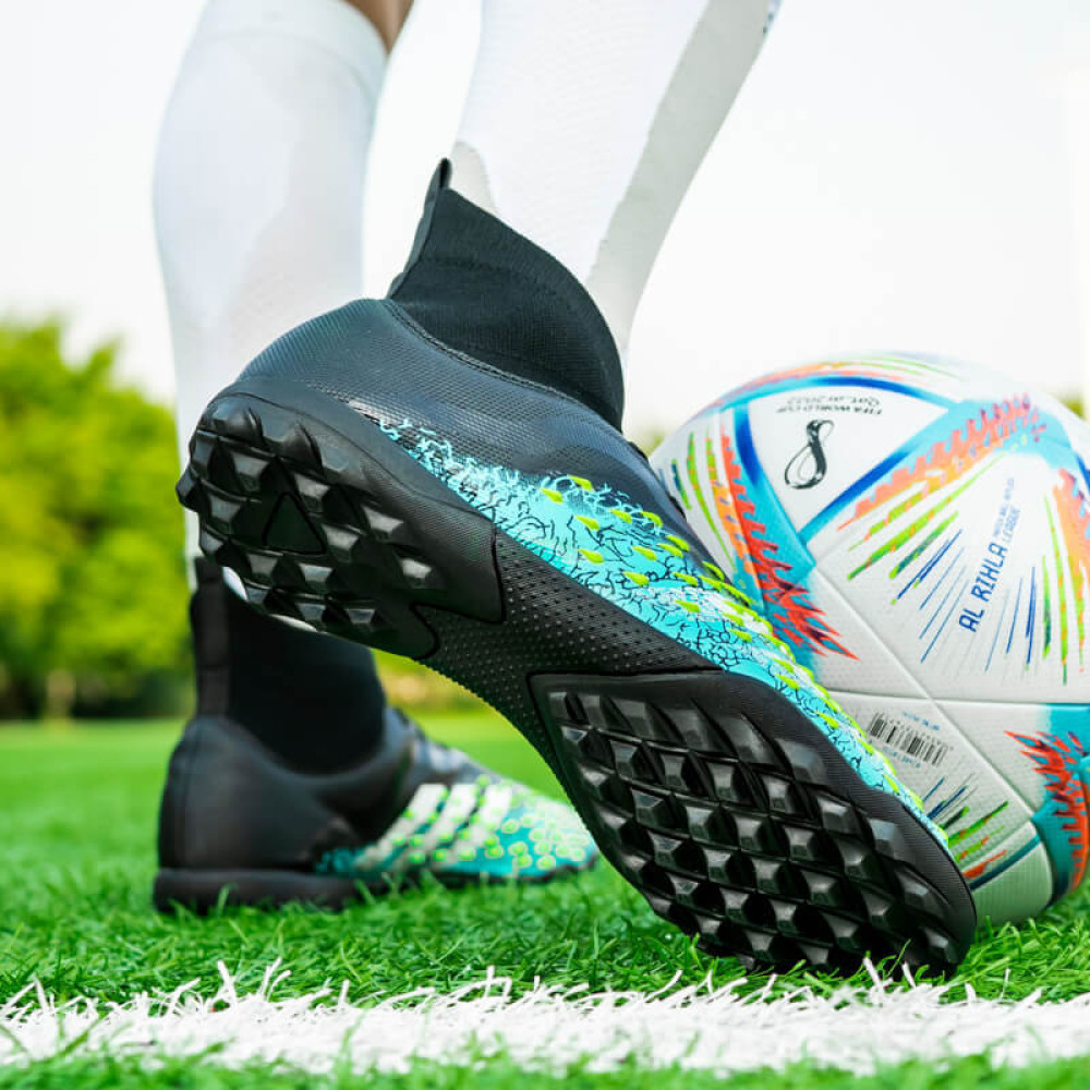 Botas De Fútbol Para Niños Y Adultos De Caña Alta Multicolores (#35~#45 ...